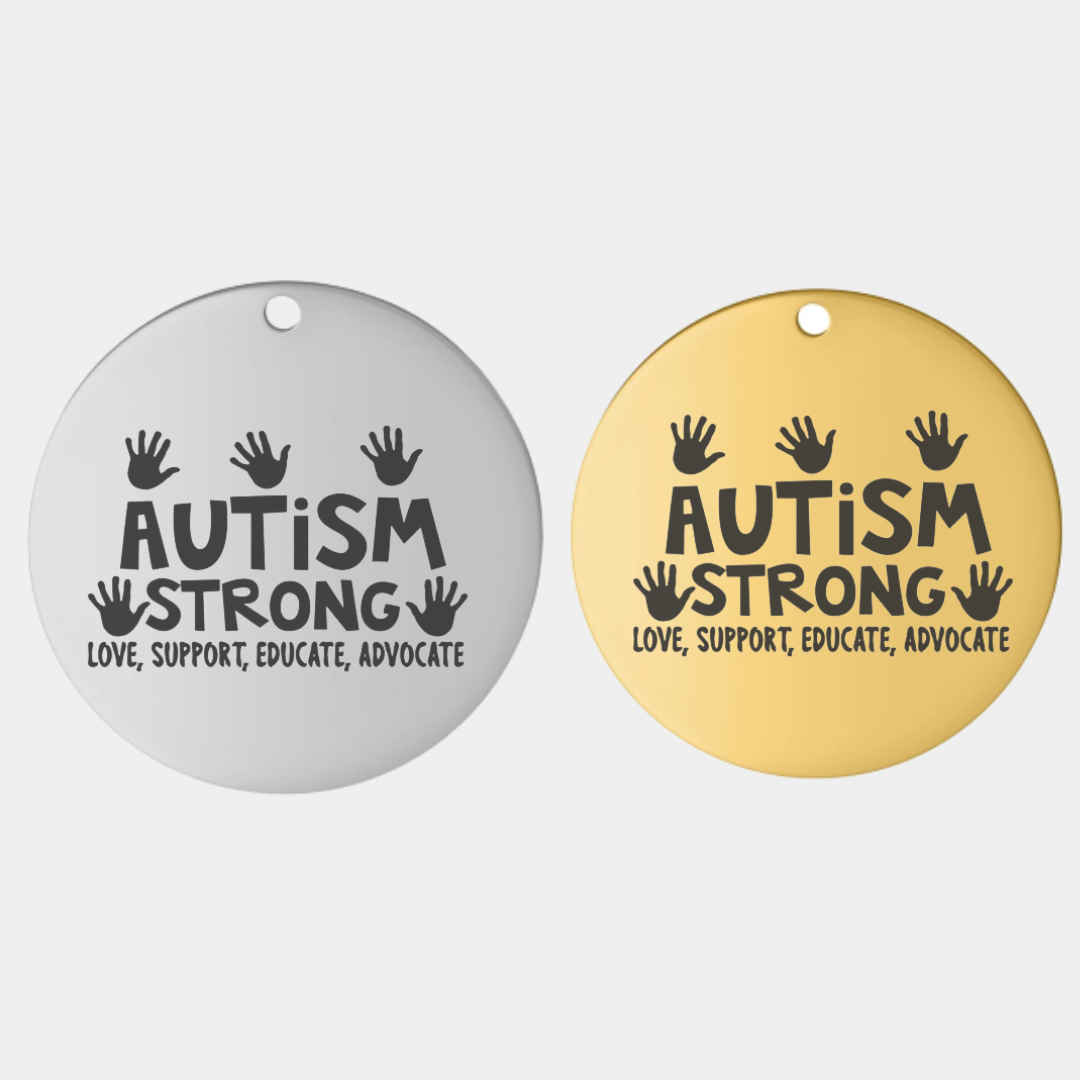 AUTISM STRONG, AUTISM AWARENESS- Quote Charms – embellisHER jewelry