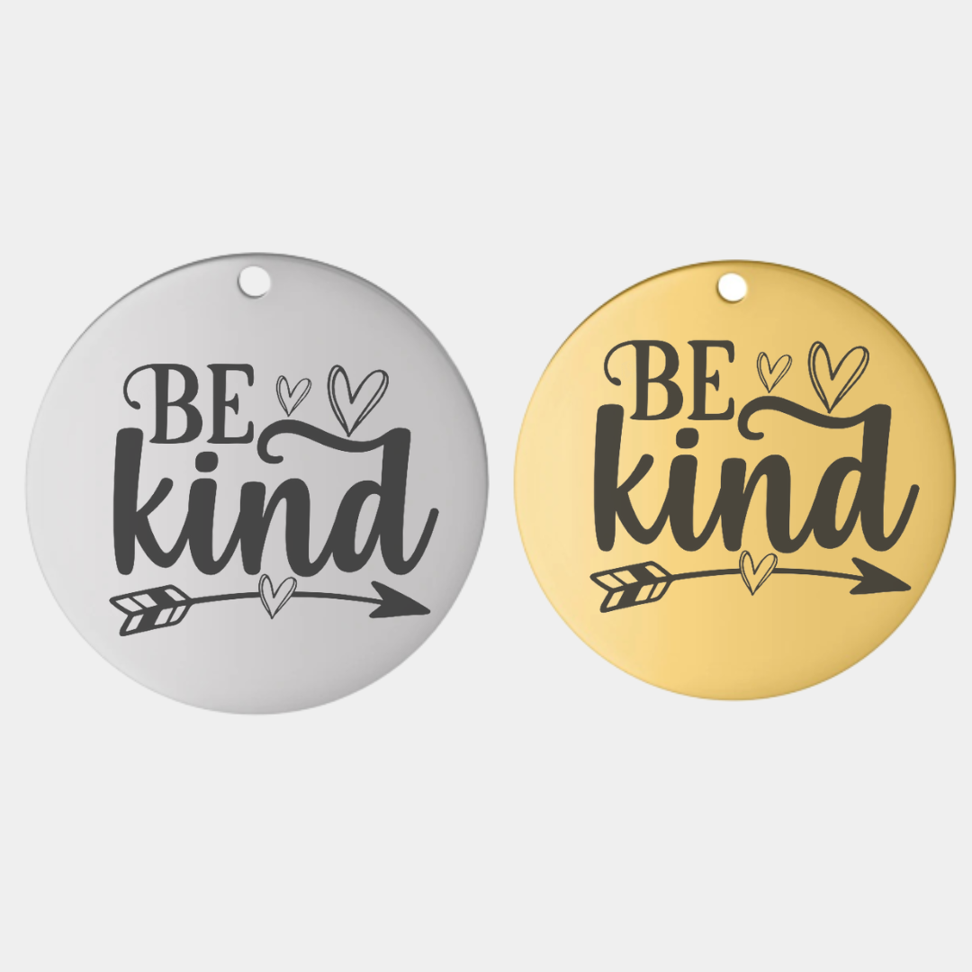 BE KIND STAINLESS STEEL CHARM – embellisHER jewelry